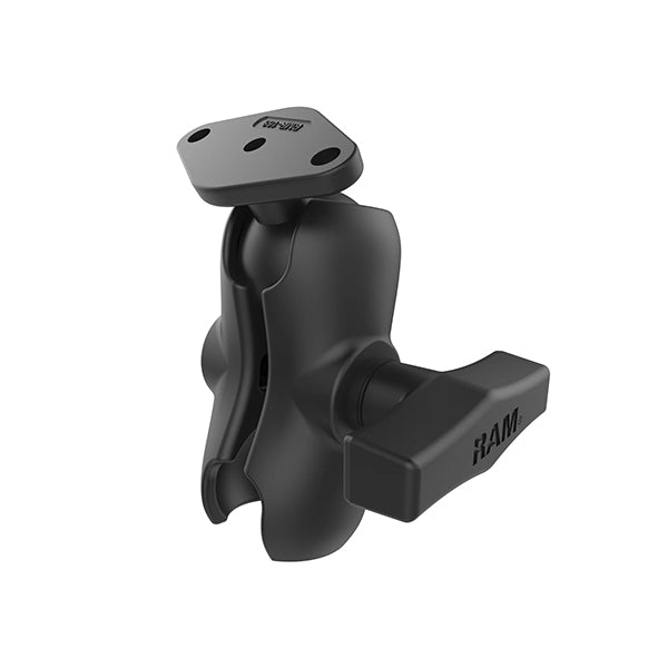 RAM-103-B-238U | RAM Double Socket Arm with Diamond Ball Plate | Mounts PH