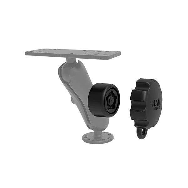 RAP-S-KNOB3-5U | RAM Pin-Lock Security Knob for B Size Socket Arms ...