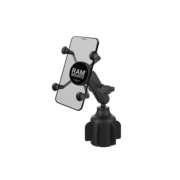 RAP-B-299-4-UN7U RAM X-Grip Phone Mount with RAM Stubby Cup Holder Base ...